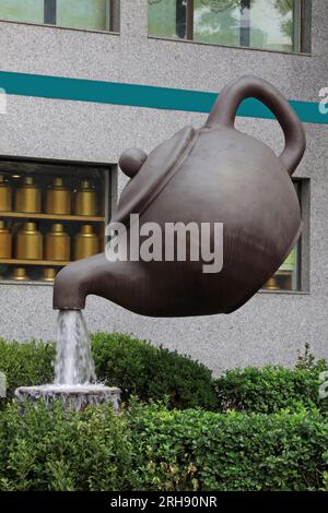 giant teapot form of sculpture in the park, beijing Stock Photo - Alamy