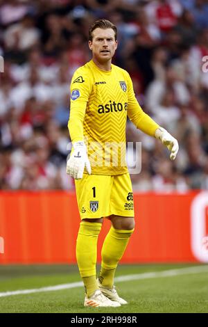 AMSTERDAM - Heracles Almelo goalkeeper Michael Brouwer during the Dutch ...