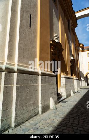 detailed and wide angle images of the melk abbey in melk austria, an ...
