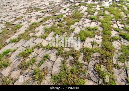 brick paved ground ancient chinese architecture Stock Photo - Alamy