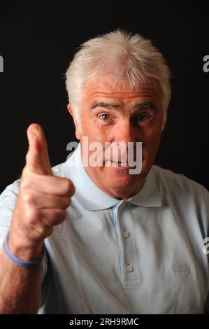 Former football manager Bobby Gould wearing the Wales international ...