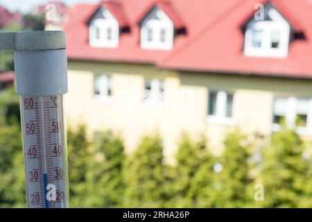 33 Celsius degrees (91,4 degrees Fahrenheit) in Gdansk, Poland June ...
