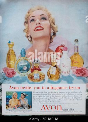 1950s USA Avon Magazine Advert Stock Photo - Alamy