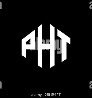 PHT letter logo design with polygon shape. PHT polygon and cube shape ...