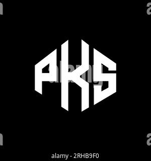 PKS letter logo design with polygon shape. PKS polygon and cube shape ...