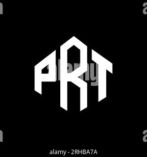 PRT letter logo design with polygon shape. PRT polygon and cube shape ...
