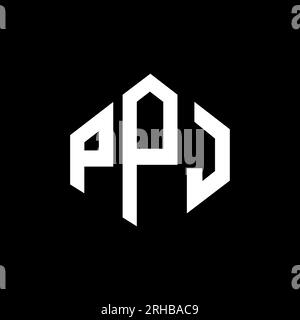 PPJ letter logo design with polygon shape. PPJ polygon and cube shape ...