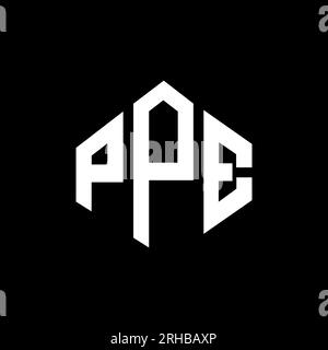 PPE letter logo design with polygon shape. PPE polygon and cube shape ...