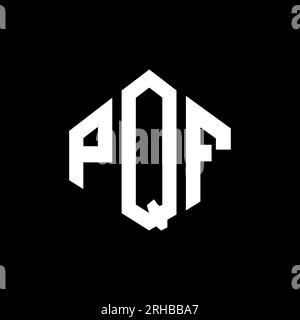 PQF letter logo design with polygon shape. PQF polygon and cube shape ...