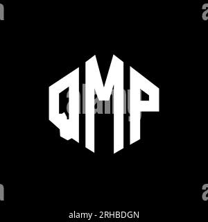 QMP letter logo design with polygon shape. QMP polygon and cube shape ...