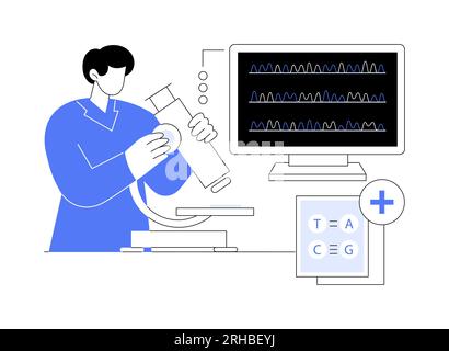Gene augmentation therapy abstract concept vector illustration Stock ...