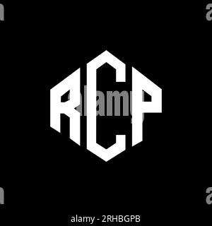 RCP letter logo design with polygon shape. RCP polygon and cube shape ...