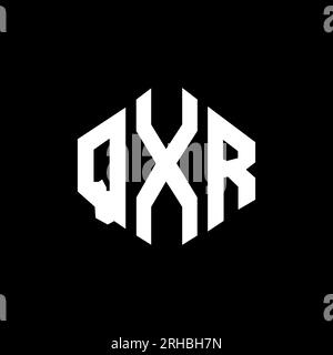 QXR letter logo design with polygon shape. QXR polygon and cube shape ...