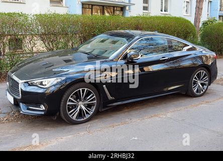 Infiniti Q60 car, 2-door sport luxury coupe, Japanese Stock Photo - Alamy