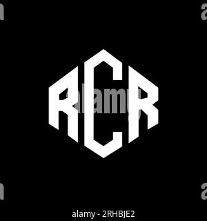 RCR letter logo design with polygon shape. RCR polygon and cube shape ...