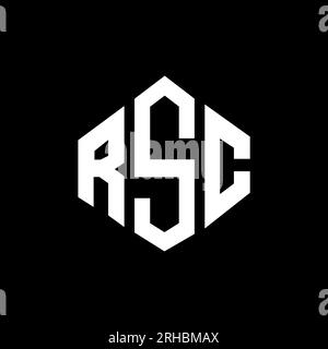 RSC letter logo design with polygon shape. RSC polygon and cube shape ...