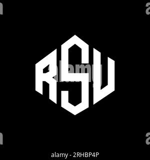 RSV, RSV logo, RSV letter, RSV polygon, RSV hexagon, RSV cube, RSV ...