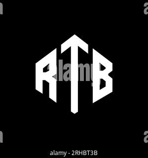 RTB letter logo design with polygon shape. RTB polygon and cube shape ...