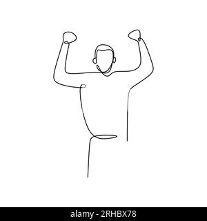 drawing a continuous line of office employees successfully completing ...