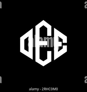 OEE letter logo design with polygon shape. OEE polygon and cube shape ...
