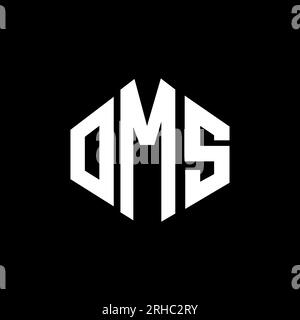 OMS letter logo design with polygon shape. OMS polygon and cube shape ...