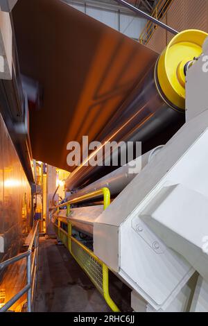 Pulp mill in South America Uruguay. Aerial view of eucalyptus wood and ...