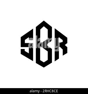 SBR letter logo design with polygon shape. SBR polygon and cube shape ...
