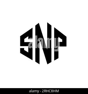 SNP letter logo design with polygon shape. SNP polygon and cube shape ...