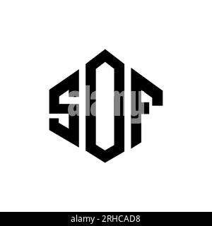 SOF letter logo design with polygon shape. SOF polygon and cube shape ...