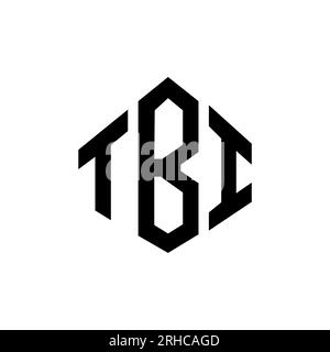 TBI letter logo design with polygon shape. TBI polygon and cube shape ...