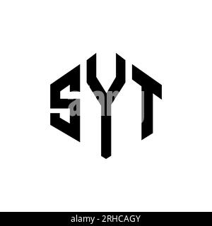 SYT letter logo design with polygon shape. SYT polygon and cube shape ...