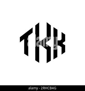 TKK letter logo design with polygon shape. TKK polygon and cube shape ...