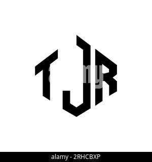TJR letter logo design with polygon shape. TJR polygon and cube shape ...