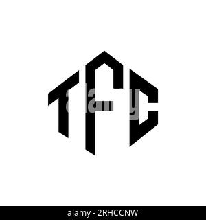 TFC letter logo design with polygon shape. TFC polygon and cube shape ...