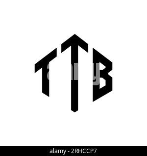 TTB letter logo design with polygon shape. TTB polygon and cube shape ...