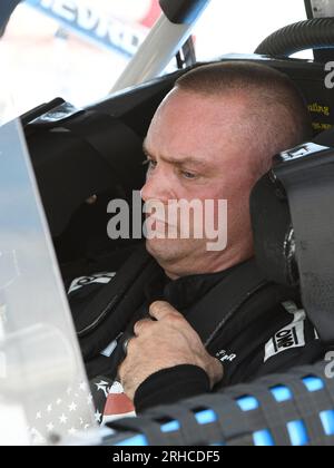 INDIANAPOLIS, IN - AUGUST 11: Greg Van Alst (35) Ford Fusion passes ...