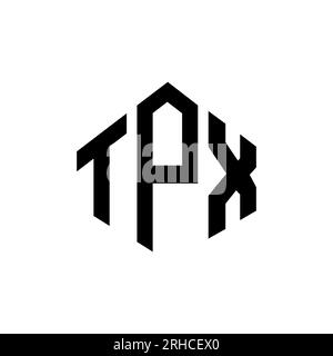 TPX letter logo design with polygon shape. TPX polygon and cube shape logo design. TPX hexagon ...