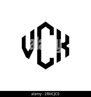 VCK letter logo design with polygon shape. VCK polygon and cube shape ...