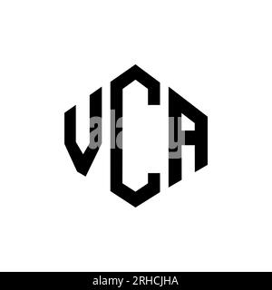 VCA letter logo design with polygon shape. VCA polygon and cube shape ...