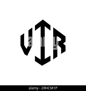 VIR letter logo design with polygon shape. VIR polygon and cube shape ...