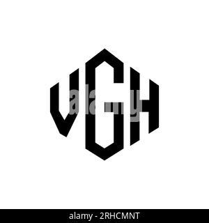 VGH letter logo design with polygon shape. VGH polygon and cube shape ...