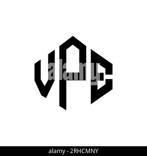 VPE letter logo design with polygon shape. VPE polygon and cube shape ...