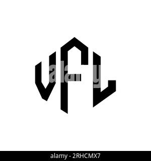 VFL letter logo design with polygon shape. VFL polygon and cube shape ...