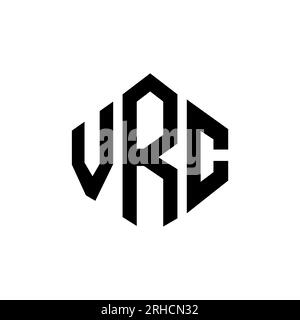 VRC letter logo design with polygon shape. VRC polygon and cube shape ...