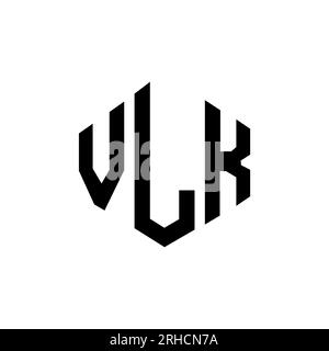 VLK letter logo design with polygon shape. VLK polygon and cube shape ...