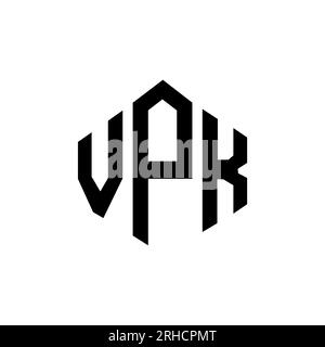 VPK letter logo design with polygon shape. VPK polygon and cube shape ...