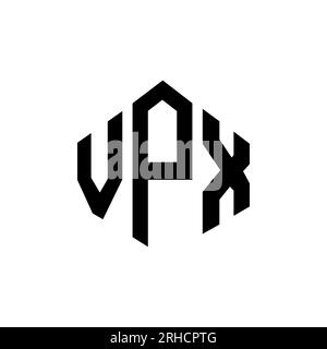 VPX letter logo design with polygon shape. VPX polygon and cube shape ...