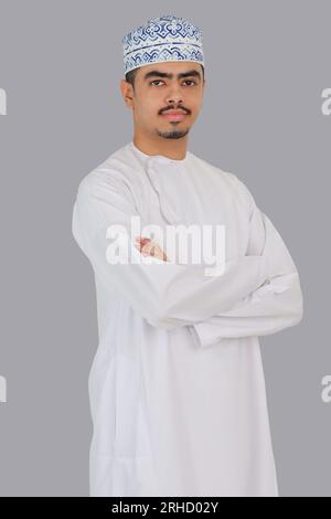 Omani Male making hand gesture Stock Photo - Alamy