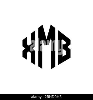 XMB letter logo design with polygon shape. XMB polygon and cube shape ...