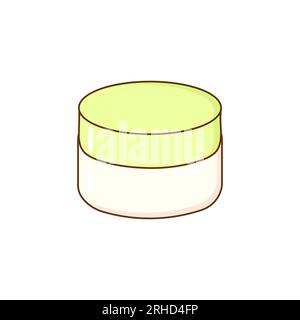 korean cosmetics cute kawaii cream serum. Vector illustration isolated ...